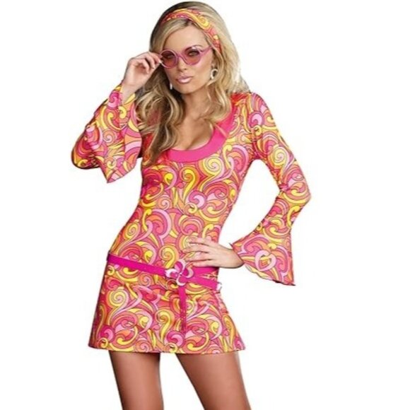 Dreamgirl | Dresses | Dreamgirl Womens Go Go Gorgeous 7s Groovy Costume ...